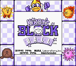 Game Boy: Kirby's Block Ball